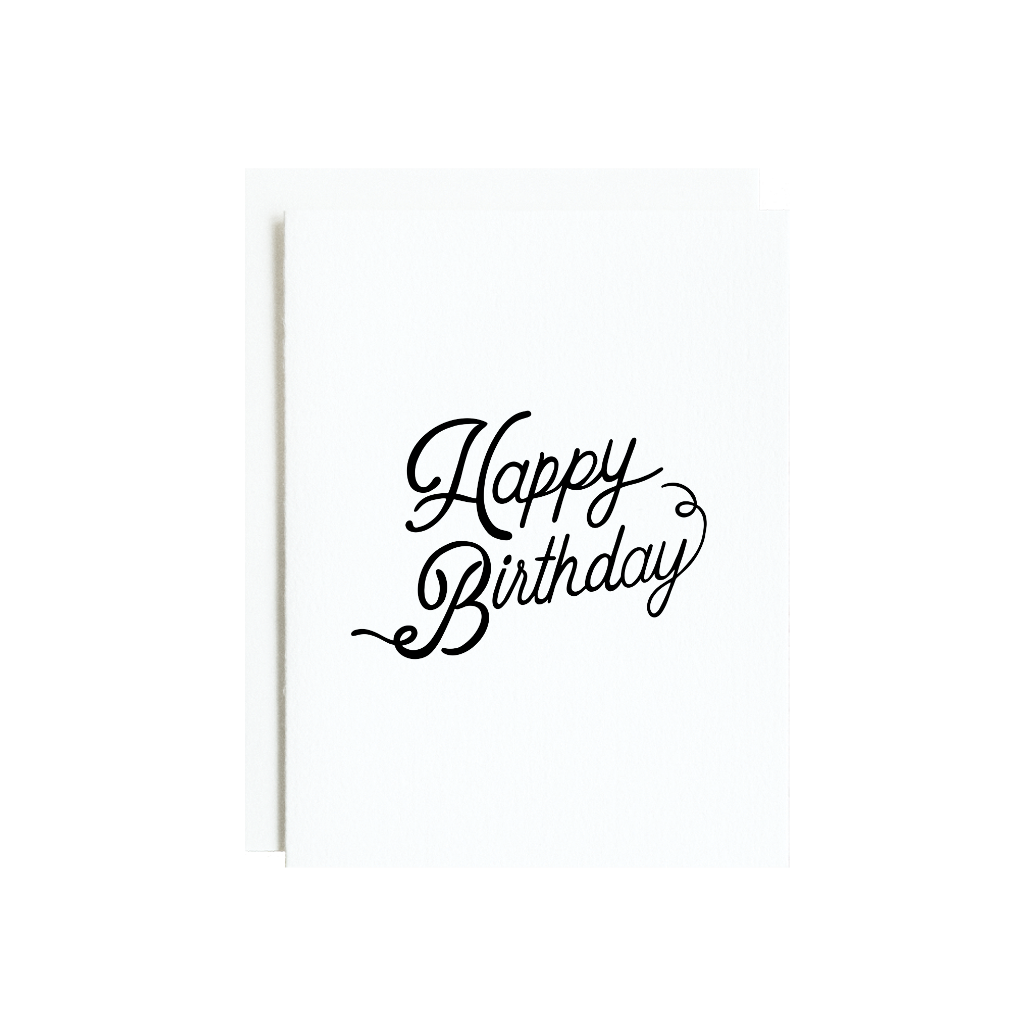Happy Birthday Script Card – Birthday Card | Ink Paper Crafts – Ink ...