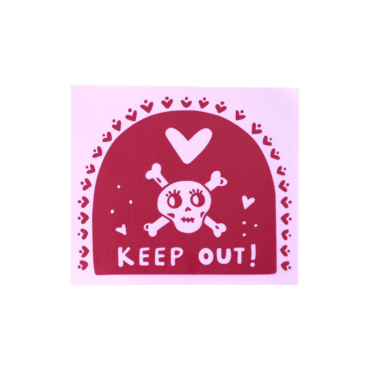 Keep Out Sticker | Ink Paper Crafts – Ink.Paper.Crafts
