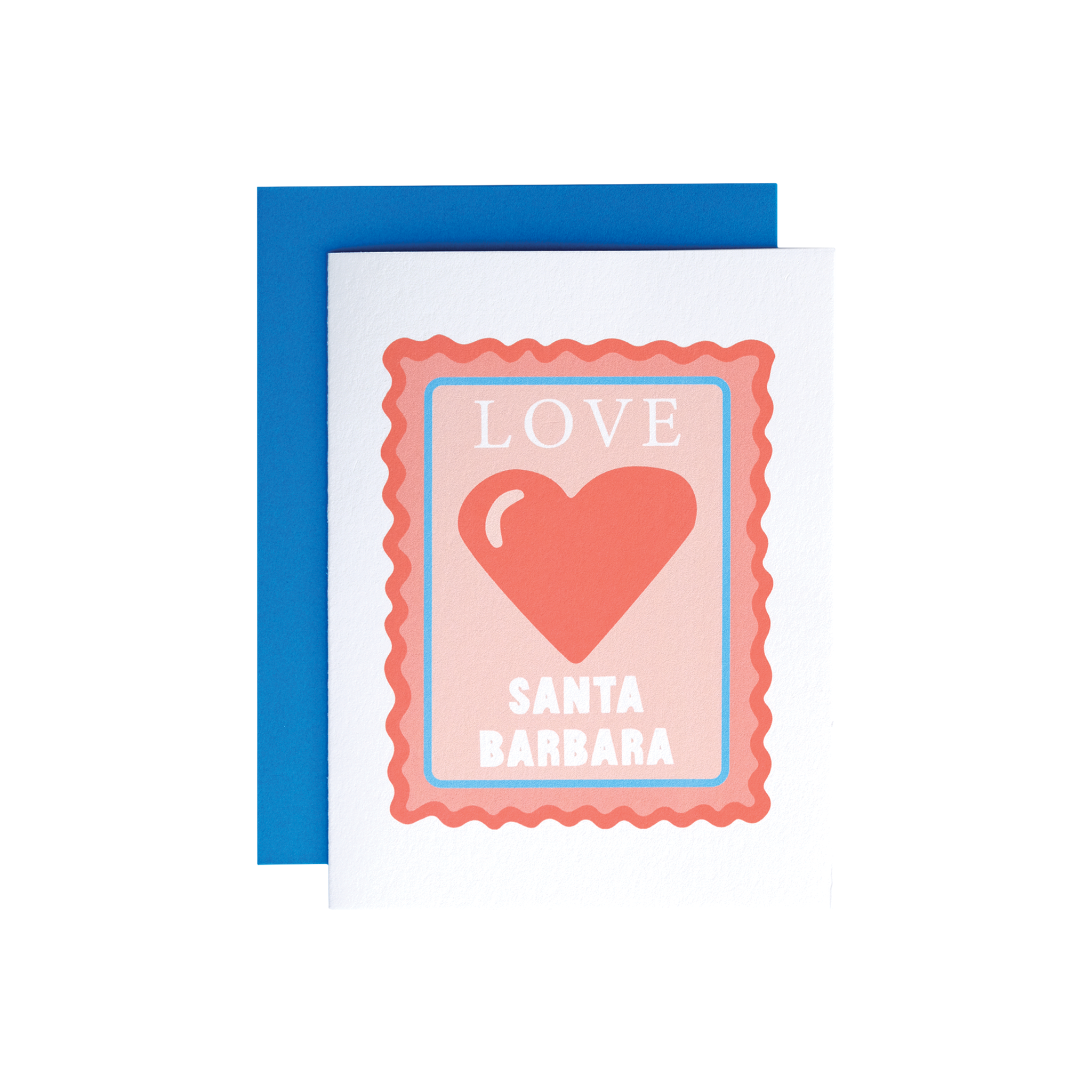 Love Santa Barbara – Love Card | Ink Paper Crafts – Ink.Paper.Crafts