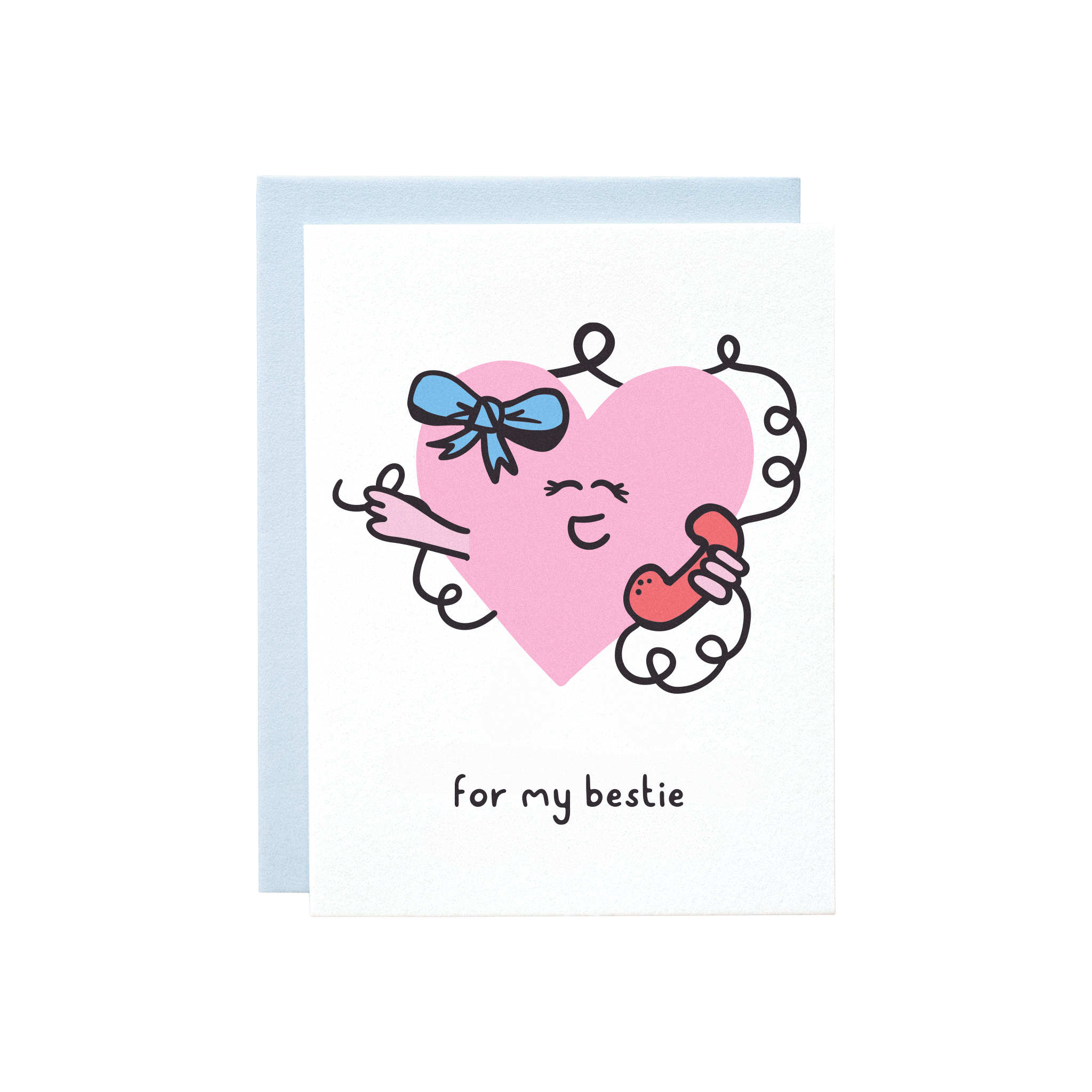 For My Bestie Greeting Card | Ink Paper Crafts – Ink.Paper.Crafts