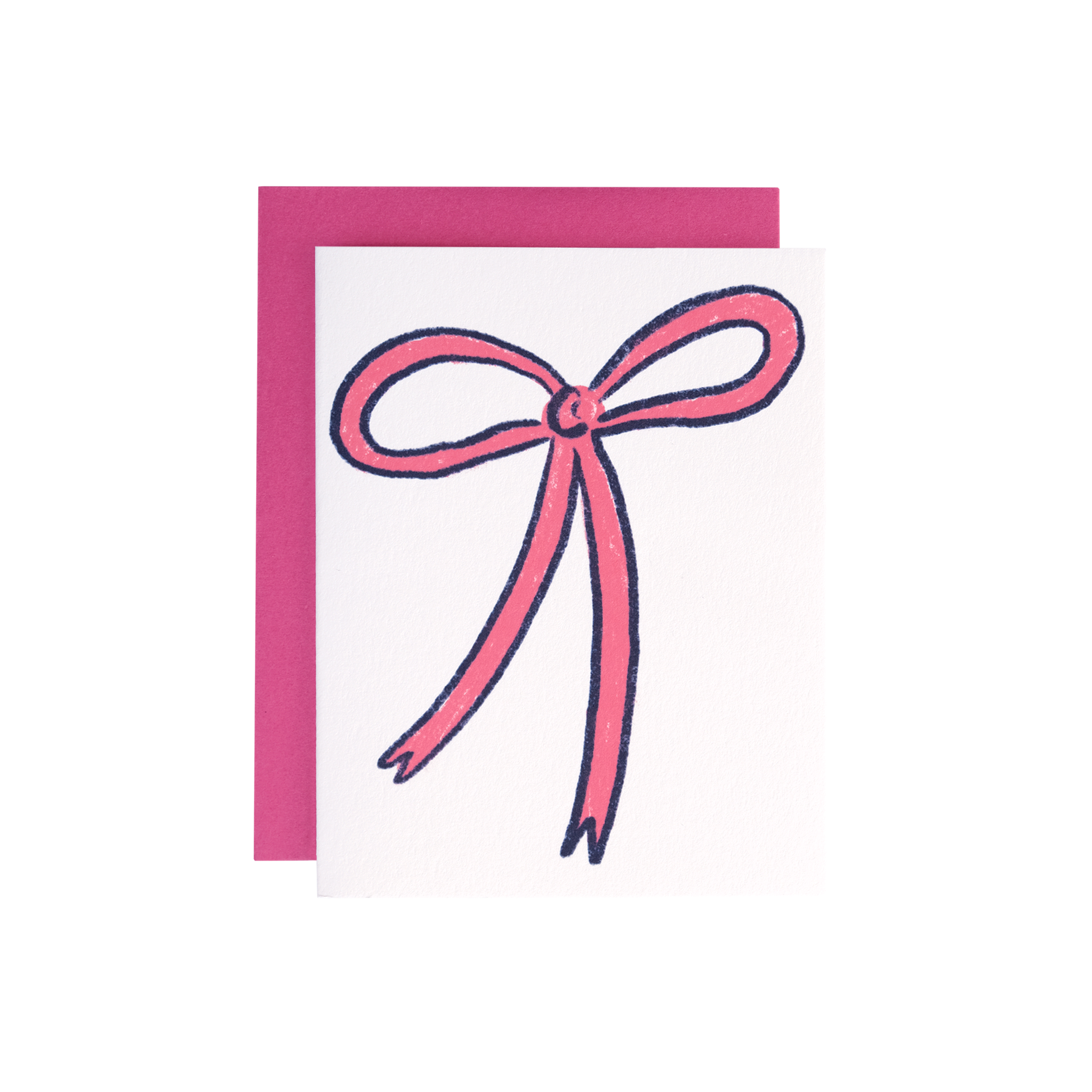 Ribbon Sketch Card – Greeting Card | Ink Paper Crafts – Ink.Paper.Crafts