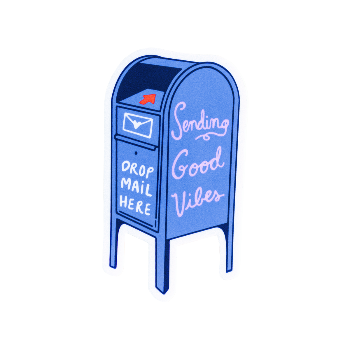 Sending Good Vibes Sticker | Ink Paper Crafts – Ink.Paper.Crafts