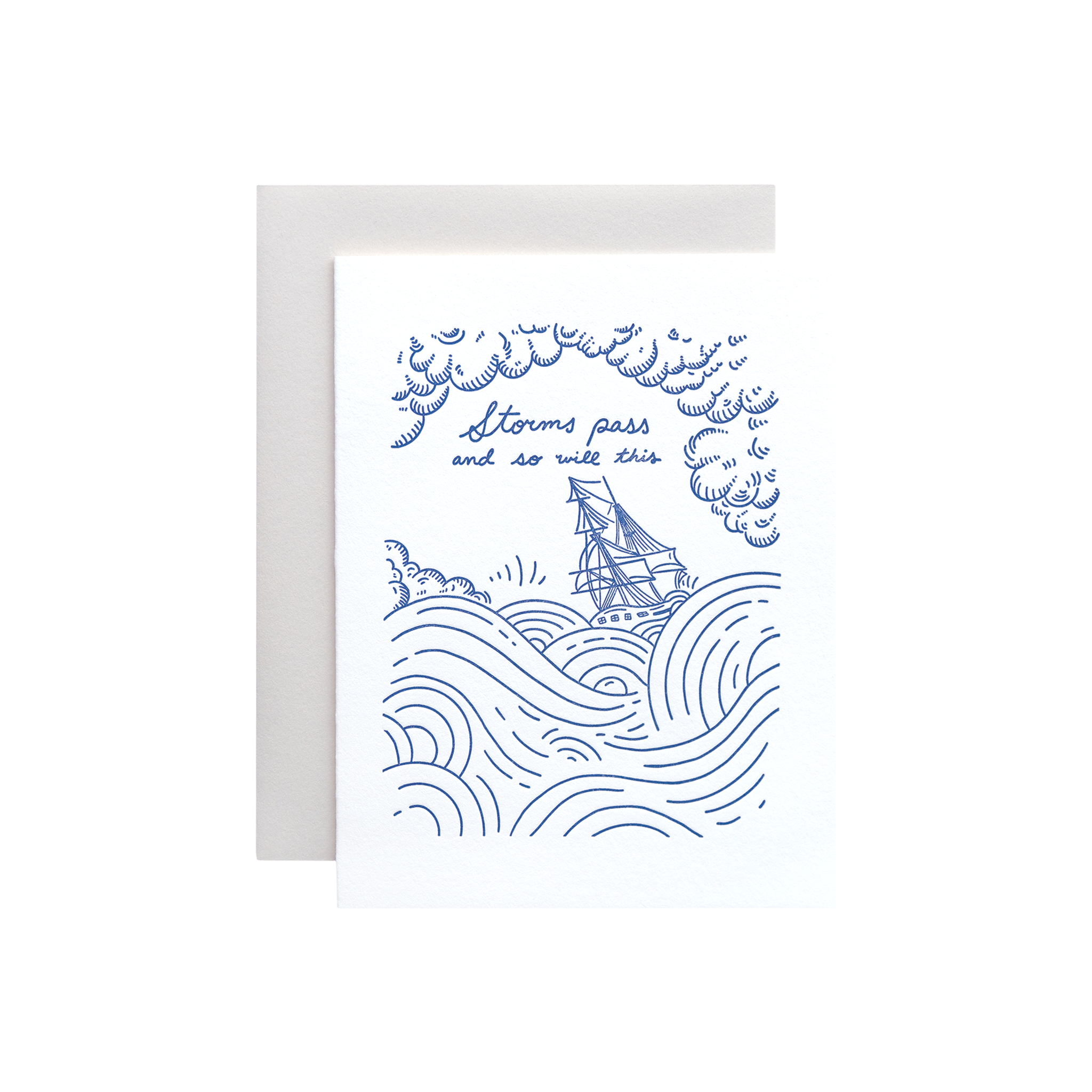 Storms Will Pass Card – Greeting Card | Ink Paper Crafts – Ink.Paper.Crafts