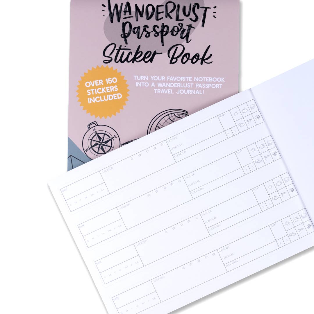 Bobo Design Studio - Wanderlust Passport Sticker Book – Ink.Paper.Crafts